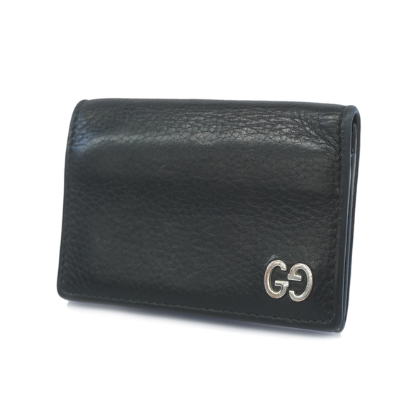 Gucci | Accessories | Gucciauth Business Card Holder 473923 Leather ...